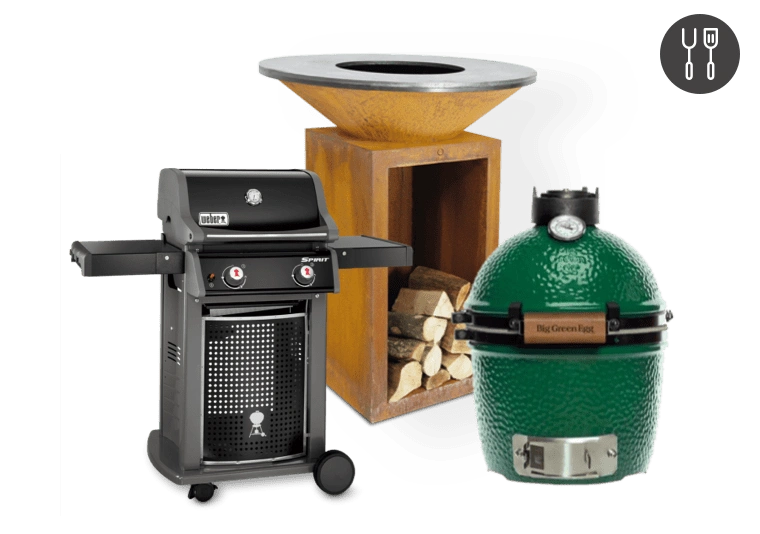 Gratare de gradina, curte moderne grill profesional pe lemne