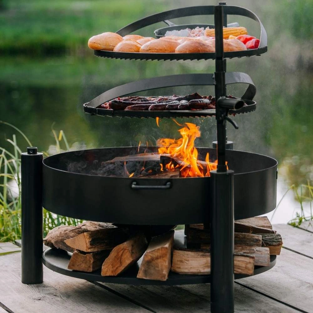 Vatra de foc exterior, focar curte tip bol, vas fire pits